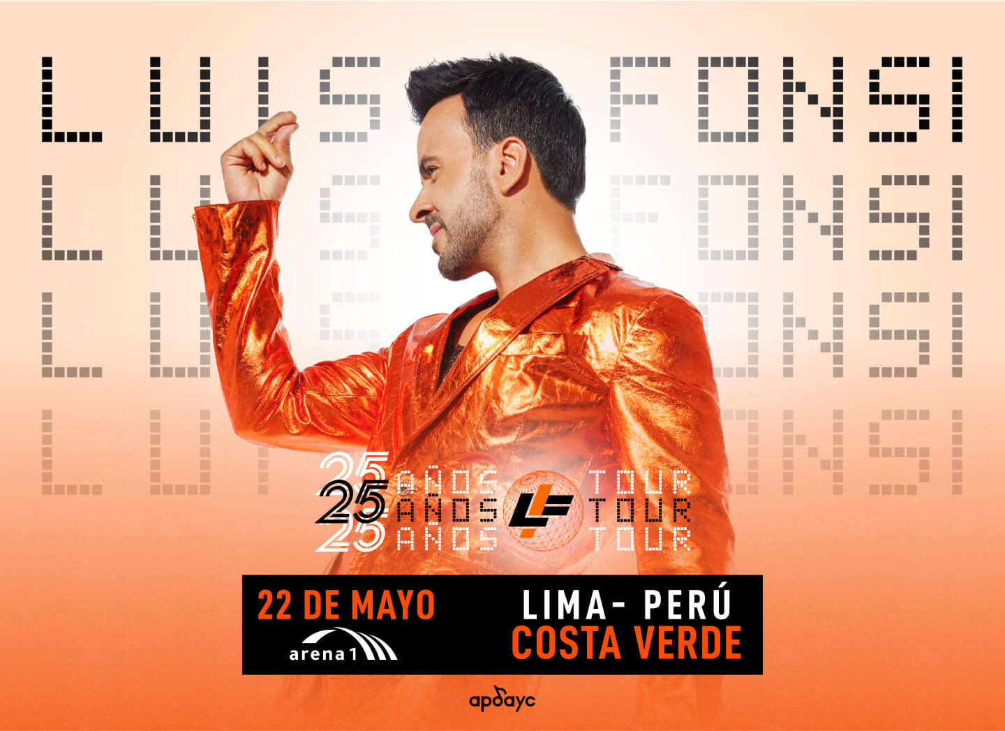 Luis Fonsi: 25 Años Tour en Lima | Entradas en Joinnus.com