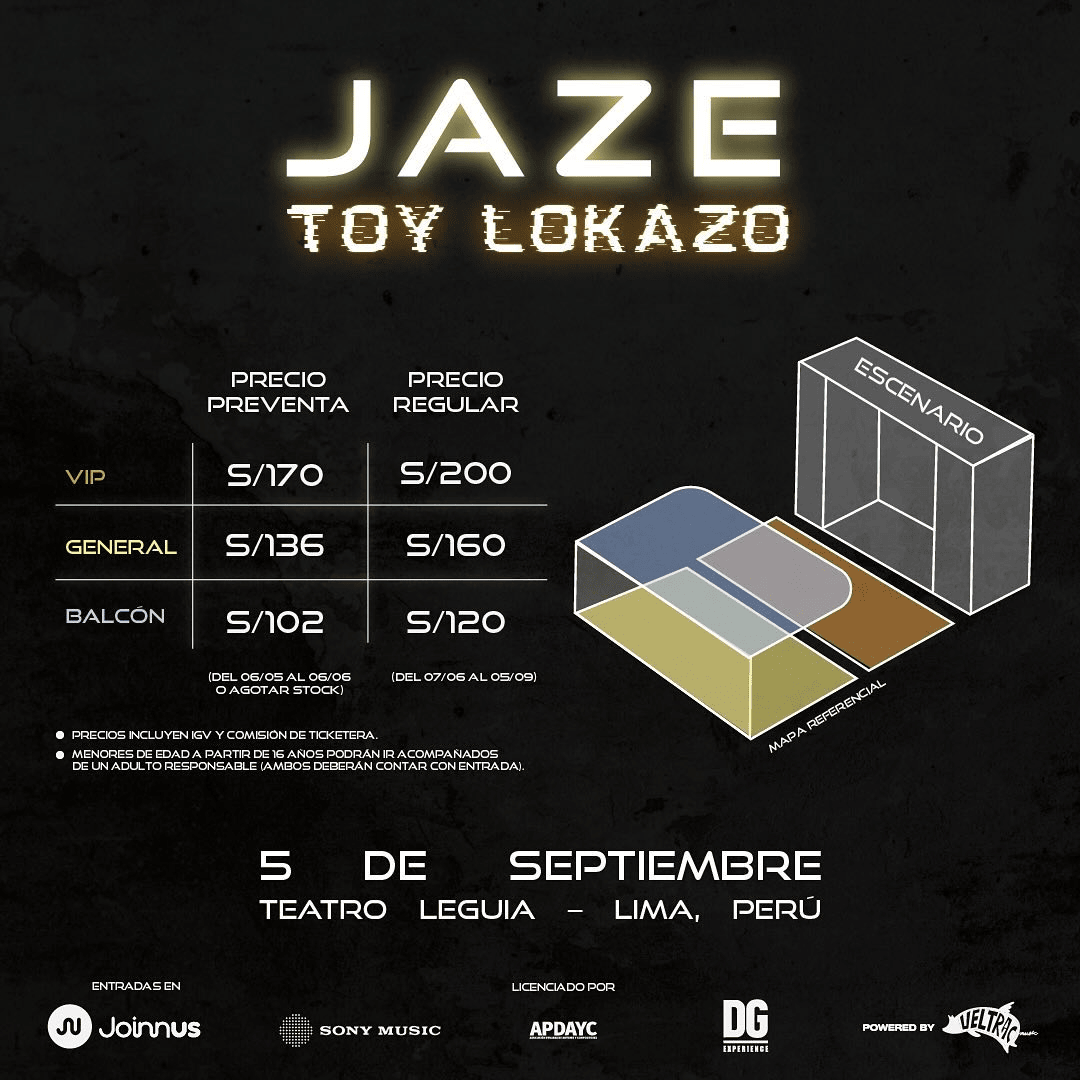 Jaze vuelve a Lima con un show imperdible para presentar su último ...