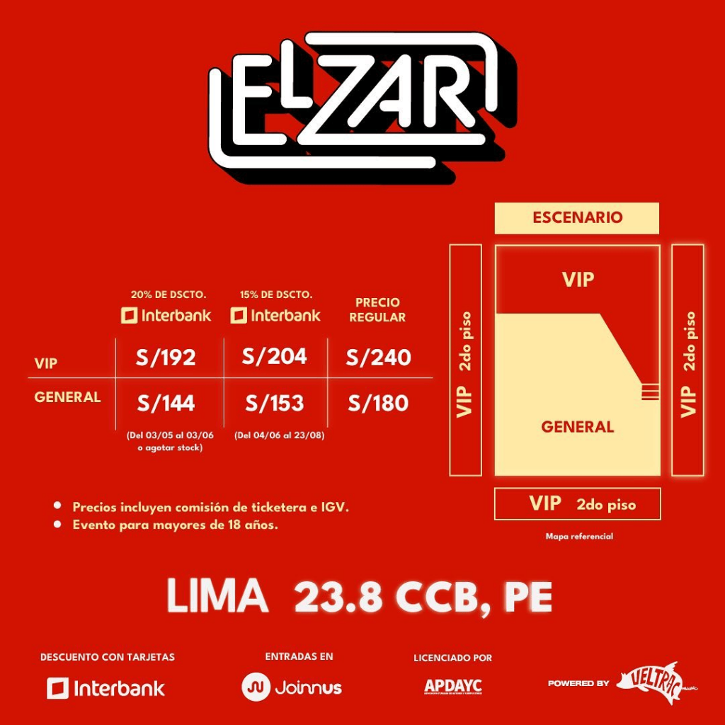 ¡El Zar regresa a Lima! La banda argentina anuncia concierto imperdible ...