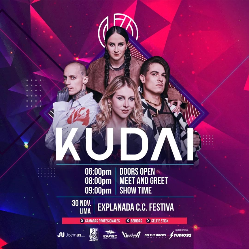 Kudai regresará a Lima con un concierto exclusivo para celebrar sus 20 ...
