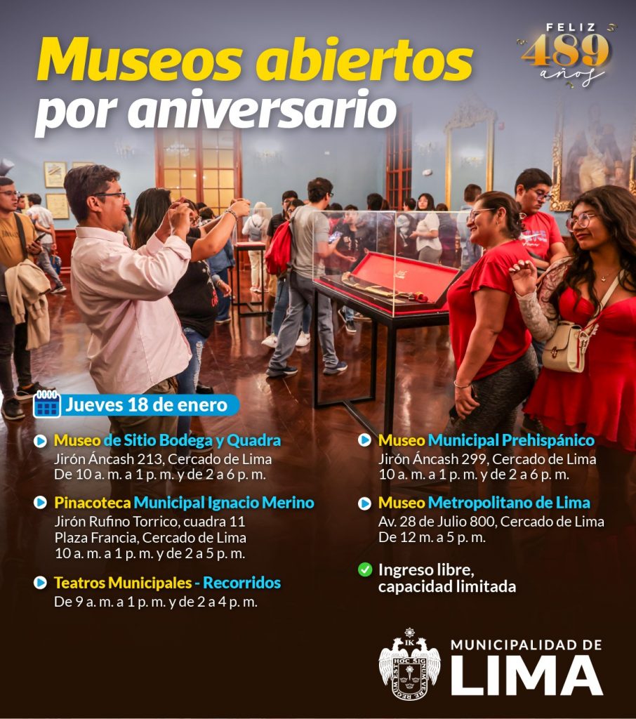 Aniversario de Lima: Conoce el cronograma de actividades para celebrar sus 489 años - Blog Joinnus
